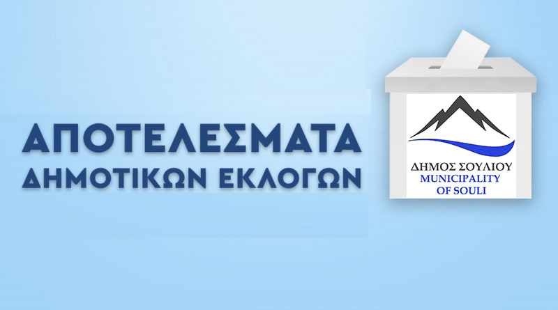 Επίσημα Αποτελέσματα Δημοτικών Εκλογών 8ης Οκτωβρίου 2023 Δήμου Σουλίου ...